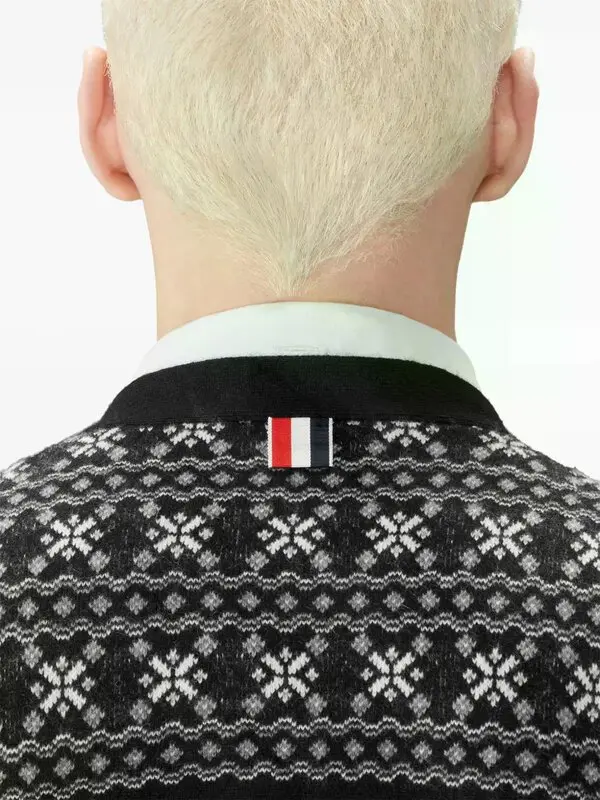 Thom Browne Fair Isle Jacquard Cardigan