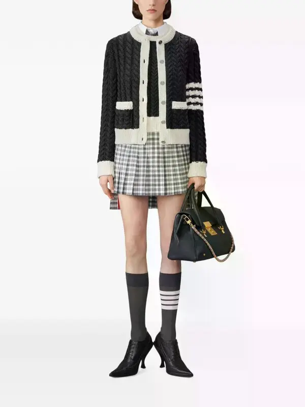 Thom Browne Merino Wool Aran Cable Shell Top
