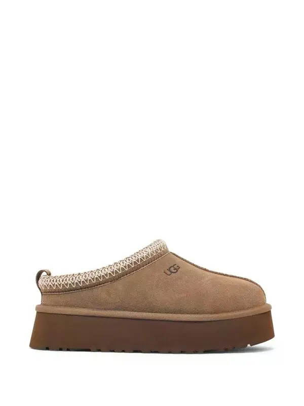 UGG Tazz Embroidered Slippers - Neutrals