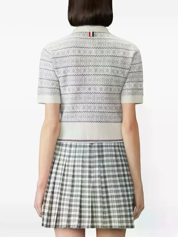 Thom Browne Snowflake Jacquard Sweater
