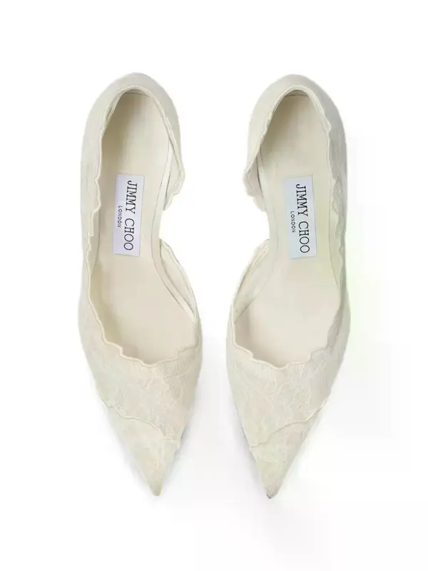 JIMMY CHOO Faiz Pumps 65 Ivory Lace