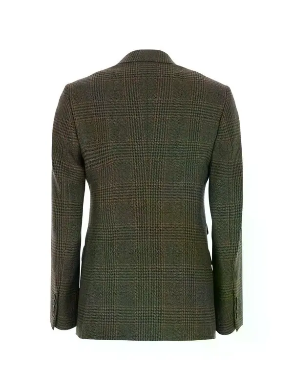 Max Mara Check-pattern Double-breasted Jacket