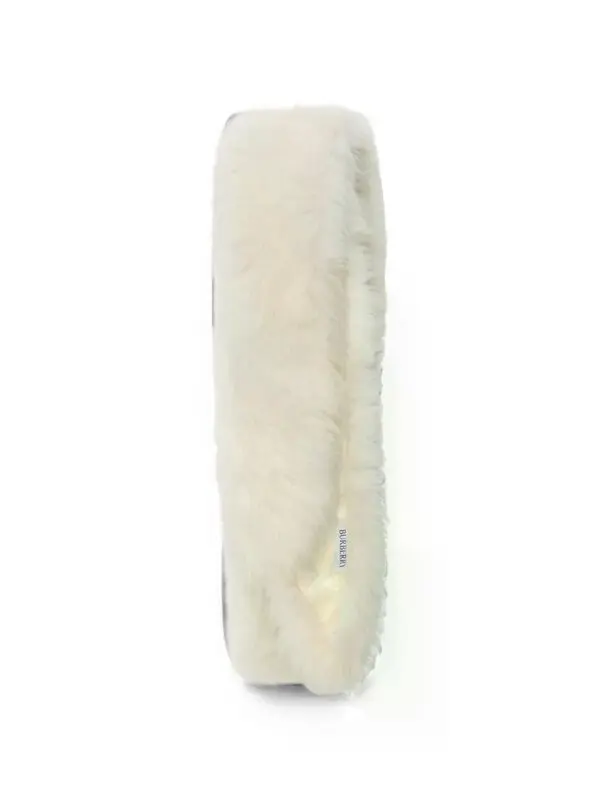 Burberry Skinny Shearling Scarf - Neutrals