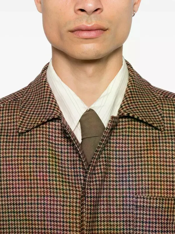 Eleventy Houndstooth Patterned Jacket