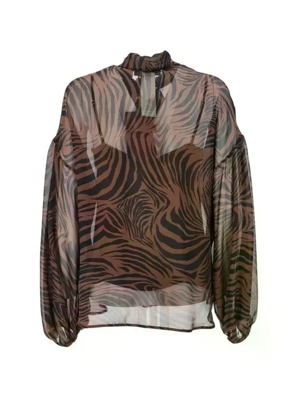 Max Mara Zebra-print Blouse