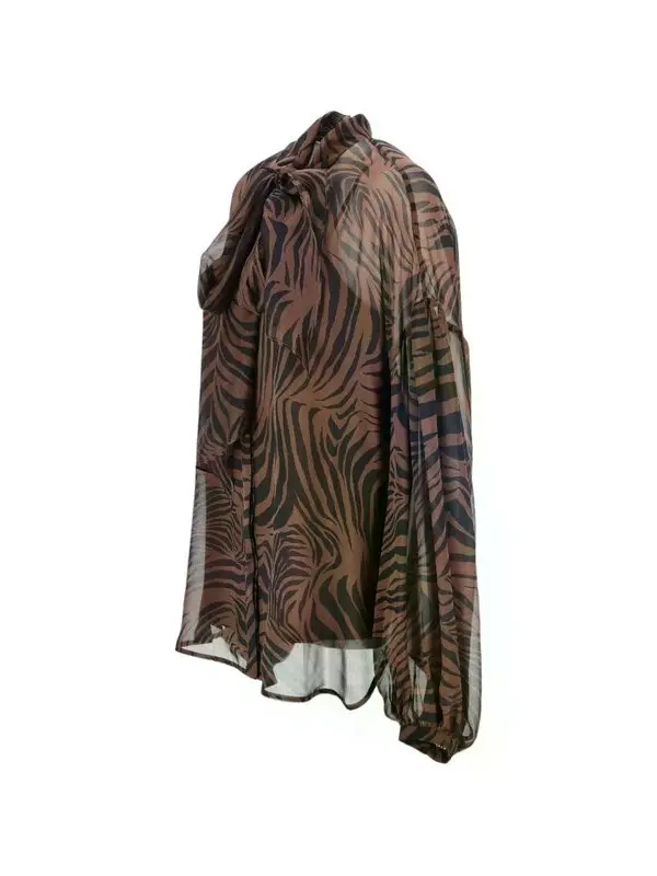 Max Mara Zebra-print Blouse