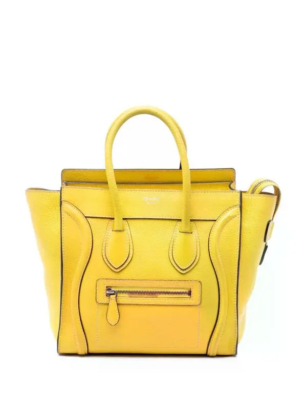 Celine 2013 Micro Drummed Calfskin Luggage Tote Bag
