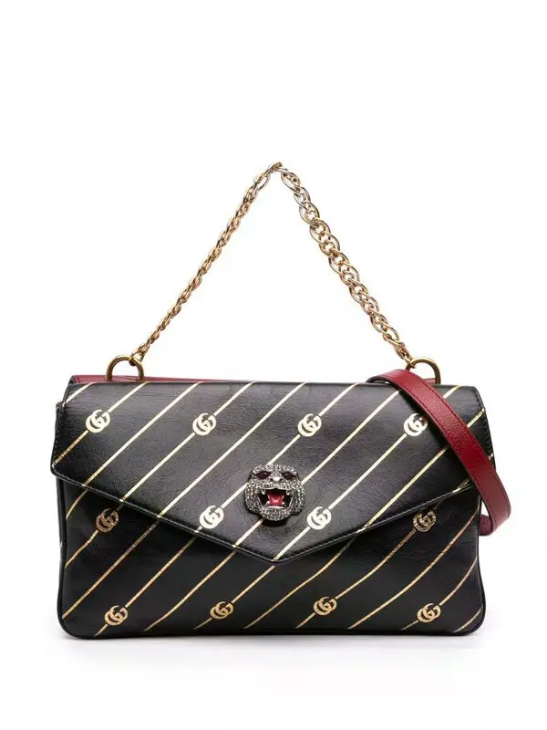 Gucci 2016-2026 Medium Leather Double Thiara Satchel - Red