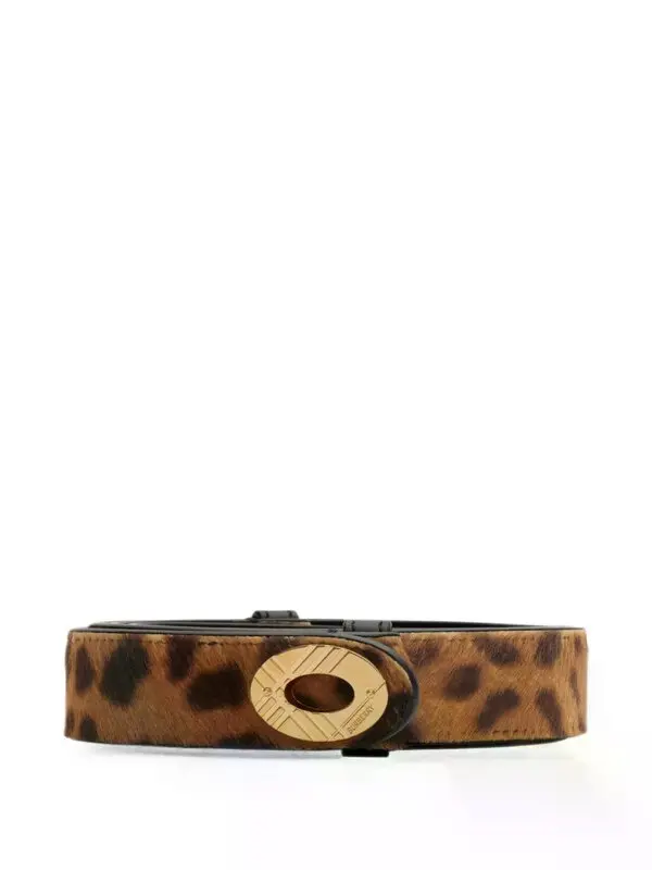 Burberry Leopard-print Cotswolds Belt