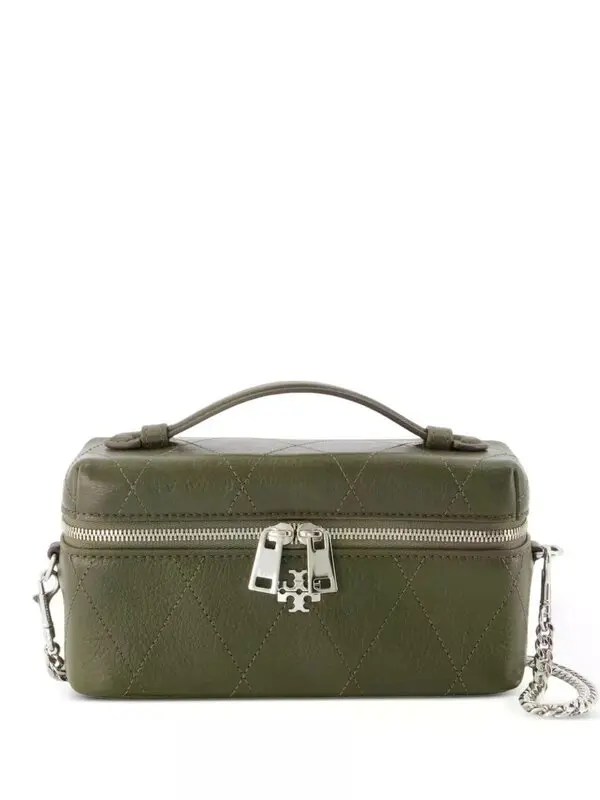 Tory Burch Charlie Quilted Leather Bag - Green