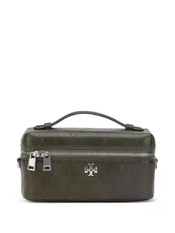 Tory Burch Charlie Quilted Leather Bag - Green