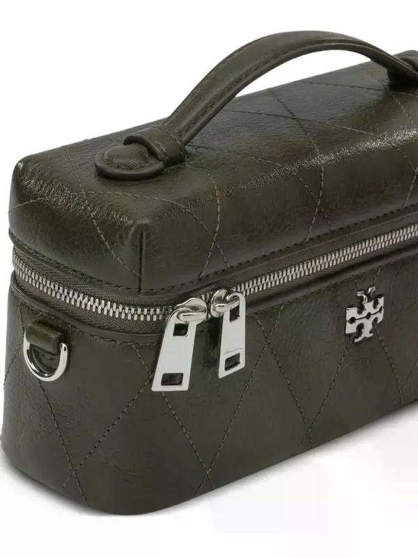 Tory Burch Charlie Quilted Leather Bag - Green