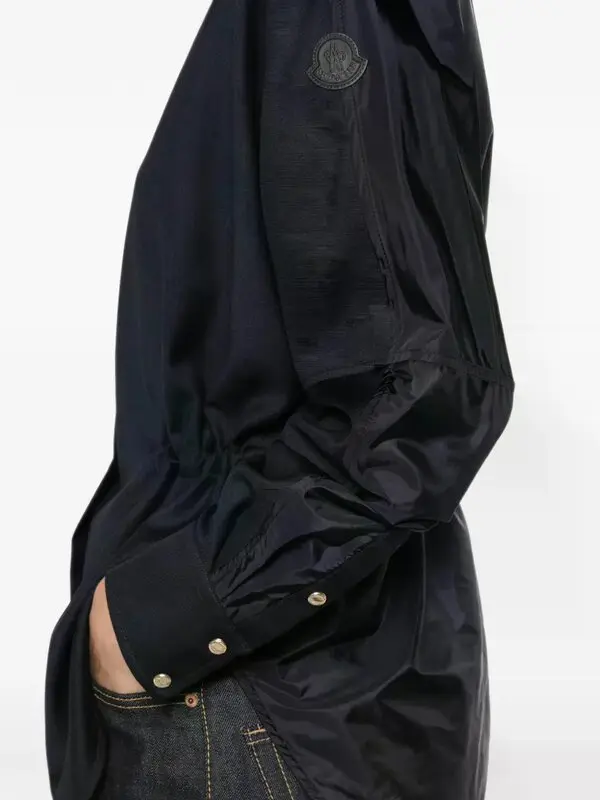Moncler Drawstring-waist Panelled Shirt