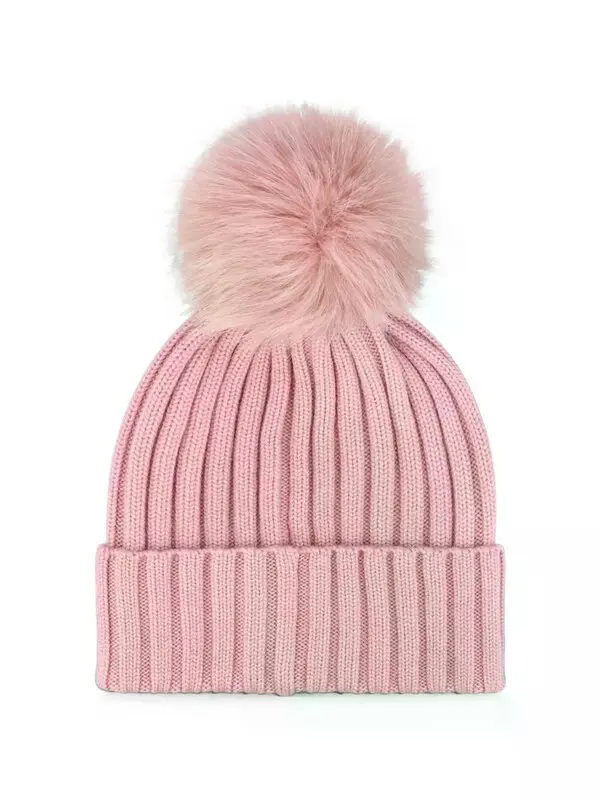 Moncler Pom-pom Ribbed-knit Beanie Hat