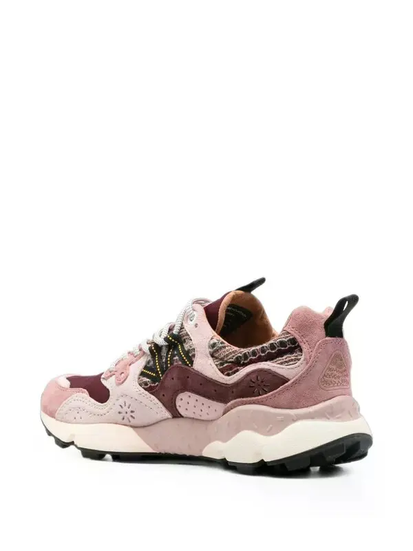 FLOWER MOUNTAIN Yamano 3 Panelled Leather Sneakers