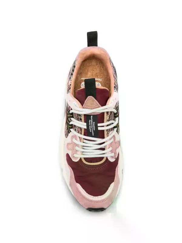 FLOWER MOUNTAIN Yamano 3 Panelled Leather Sneakers