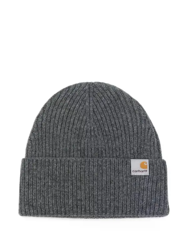 Carhartt Work In Progress Ribbed-knit Beanie Hat - Grey