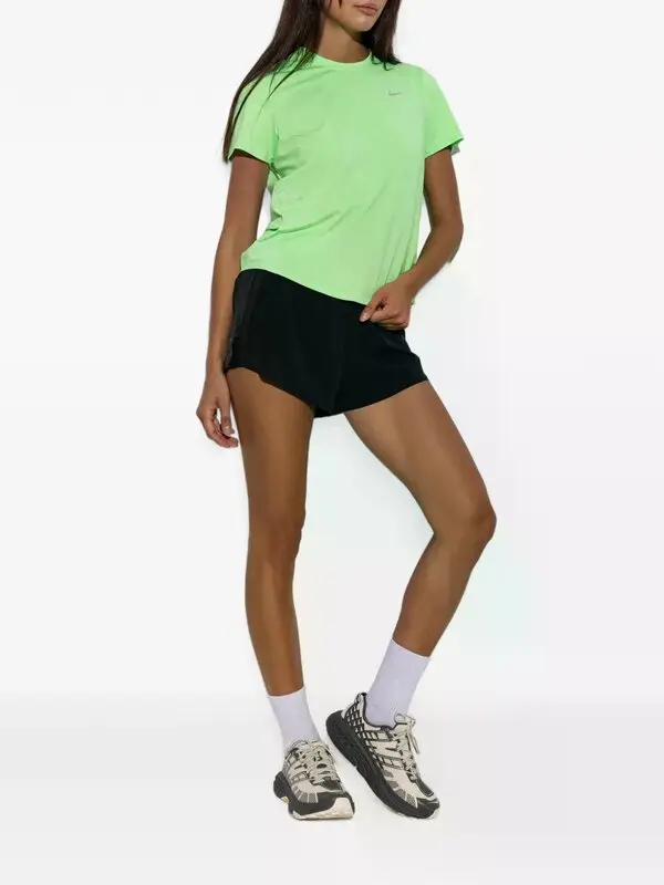 Nike Logo-print Mesh-panel T-shirt - Green