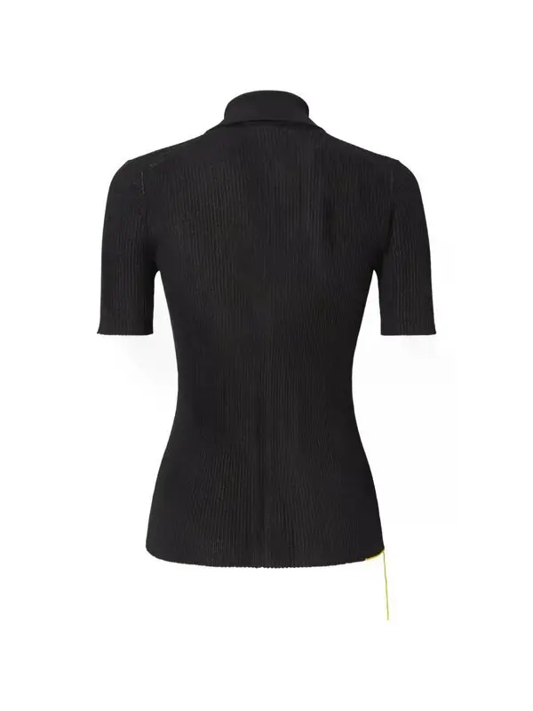 Fendi Ribbed-knit Polo Shirt