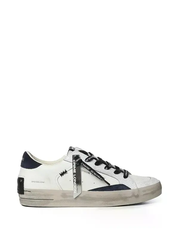 CRIME LONDON Sk8 Deluxe Panelled Sneakers - White