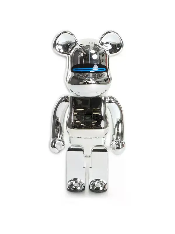 MEDICOM TOY X Hajime Sorayama Be@rbrick Sorayama Light Ver. 1000% Figure - Silver