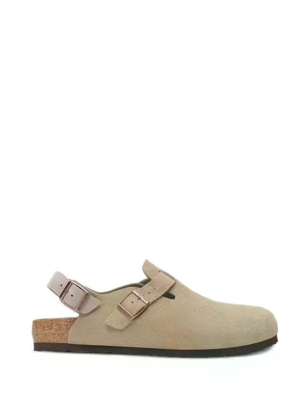 BIRKENSTOCK Tokio Suede Mules - Neutrals