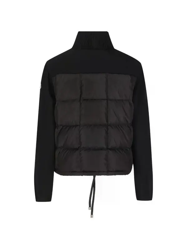 Moncler Quilted-panel High-neck Cardigan