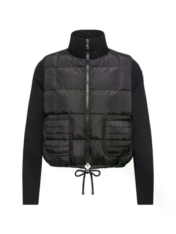 Moncler Padded Cardigan - Black