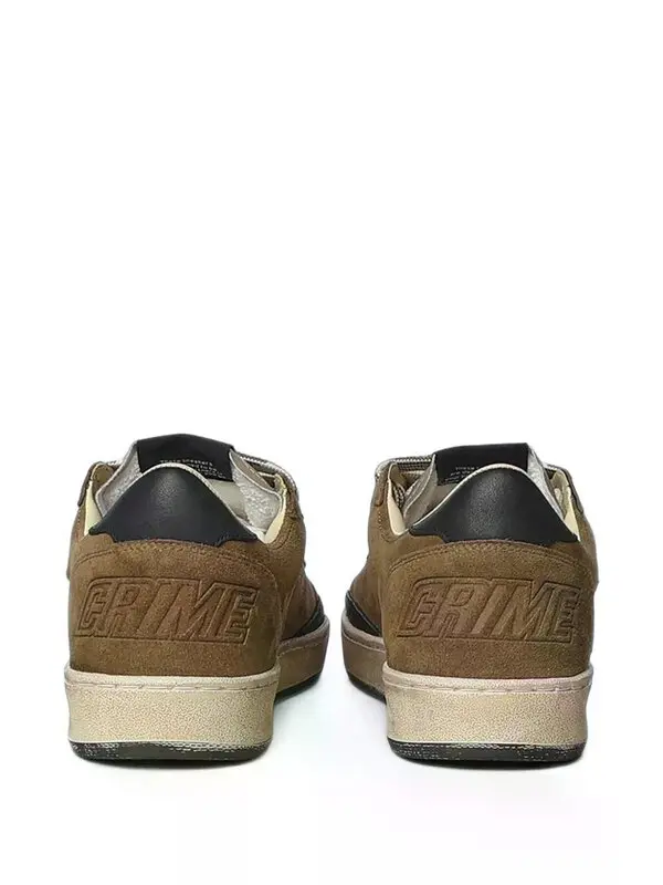 CRIME LONDON Suede Panelled Lace-up Sneakers