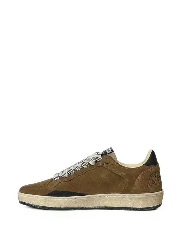 CRIME LONDON Suede Panelled Lace-up Sneakers