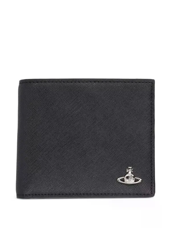 VIVIENNE WESTWOOD Orb Plaque Bi-fold Wallet - Black