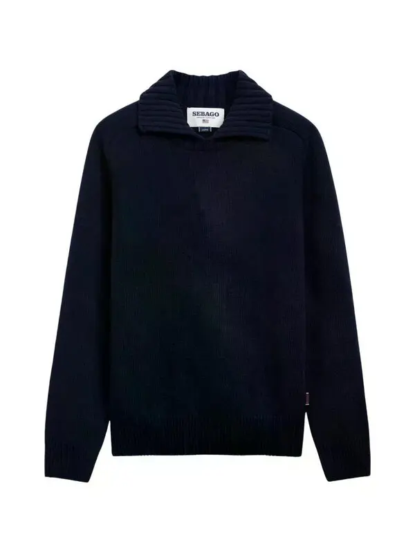 SEBAGO Swiftriver Ribbed-collar Raglan-sleeve Sweater