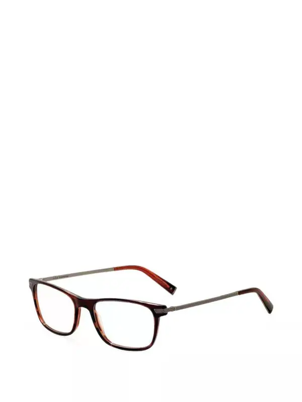 John Varvatos Rectangle Frame Eyeglasses - Brown