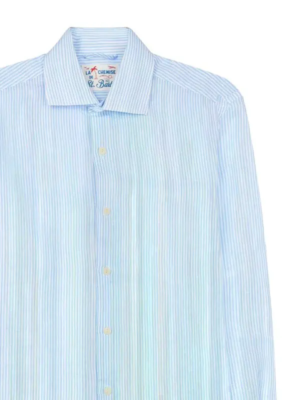 MC2 SAINT BARTH Pamplona Vertical-stripe Long-sleeve Shirt