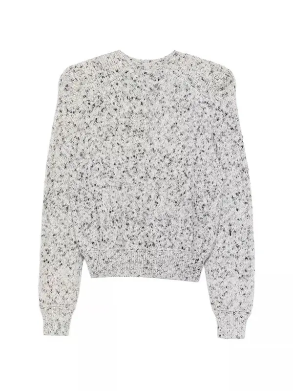 MARANT ETOILE Anya Marl-knit Raglan-sleeve Knitwear - Neutrals