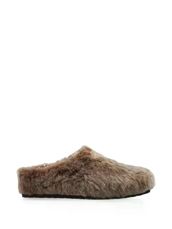 BIRKENSTOCK Amsterdam Wrapped Shearling Mules - Brown
