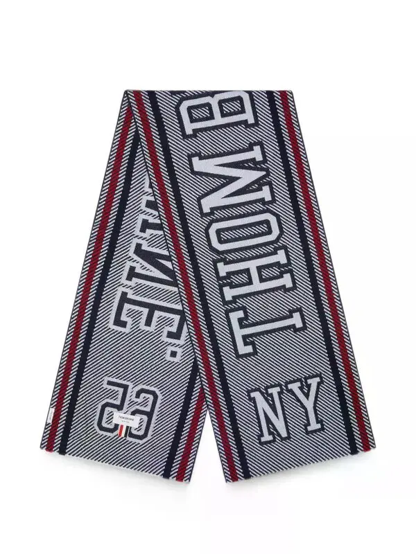 Thom Browne Merino Wool Varsity Scarf