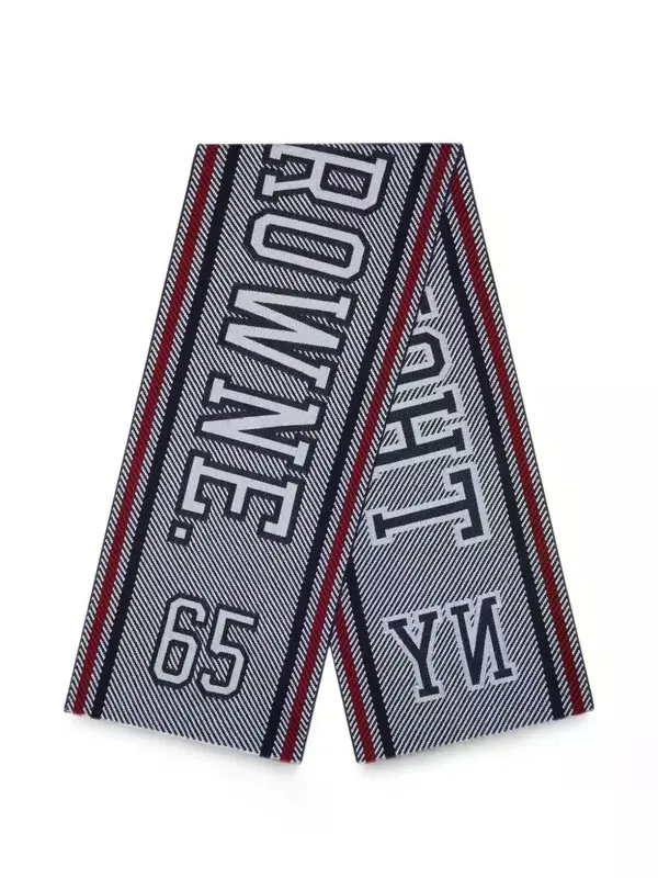 Thom Browne Merino Wool Varsity Scarf