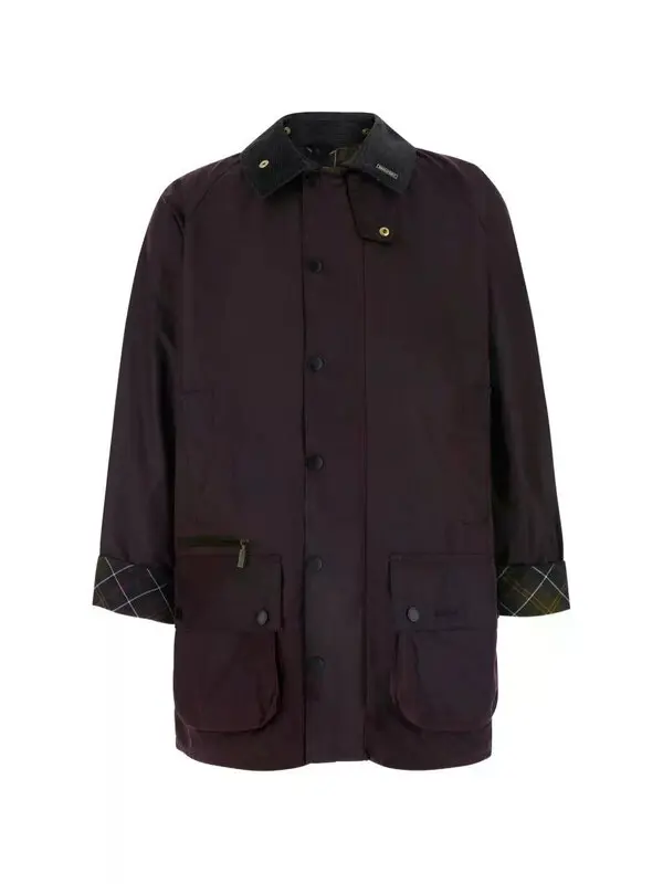 Barbour Beaufort Tartan-trim Jacket - Brown