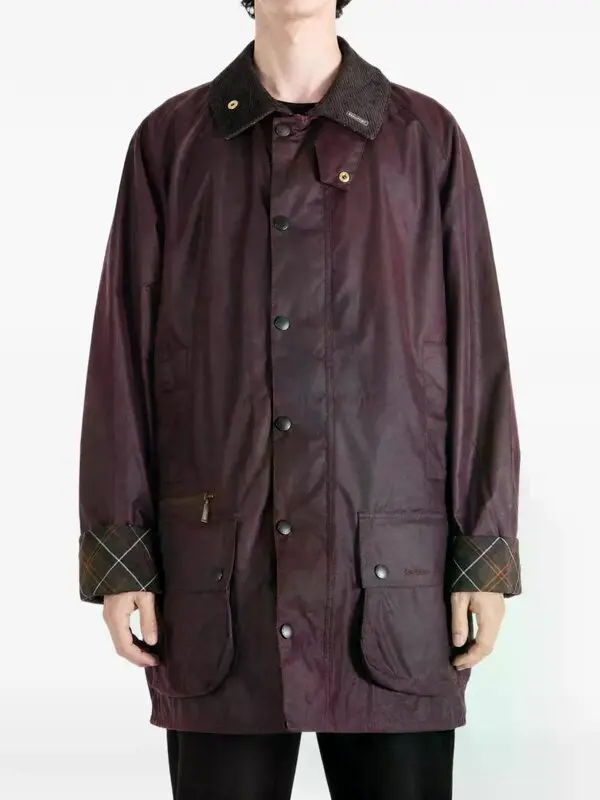 Barbour Beaufort Tartan-trim Jacket - Brown