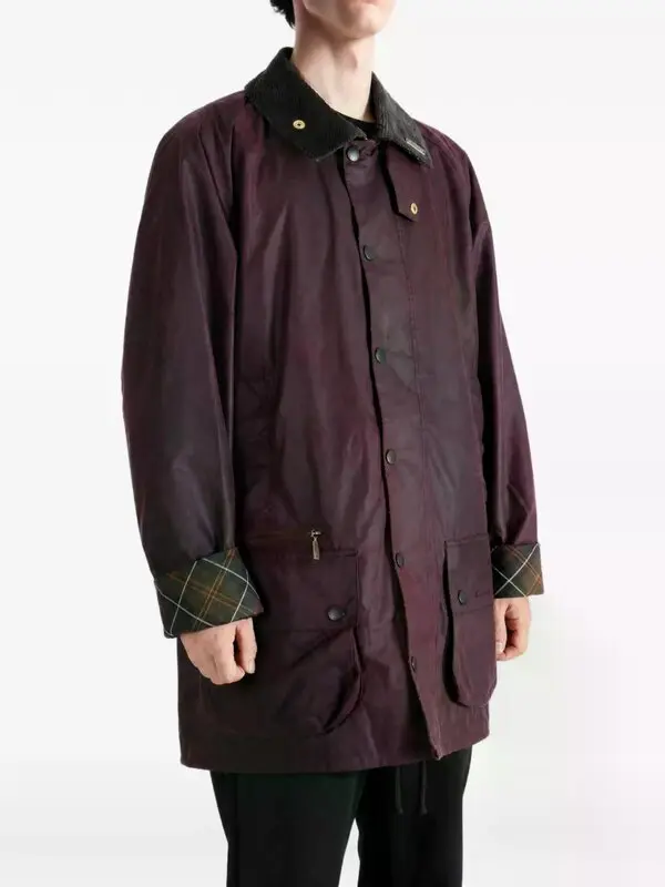 Barbour Beaufort Tartan-trim Jacket - Brown