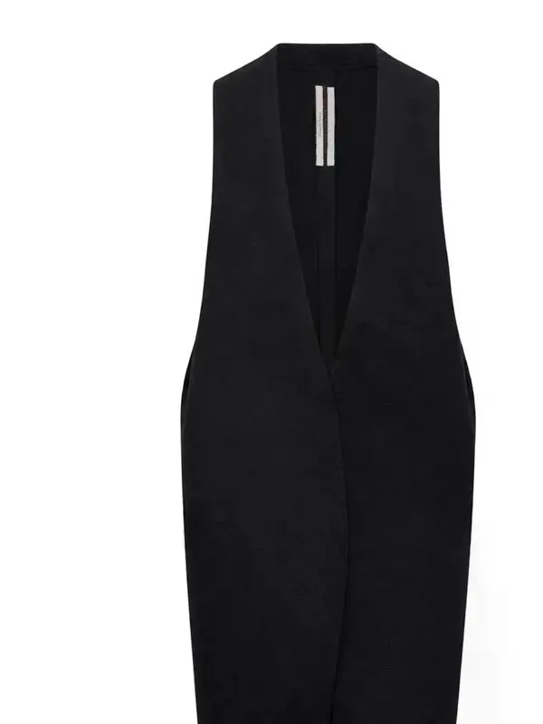 Rick Owens Cyclops V-neck Sleeveless Cardigen-coat