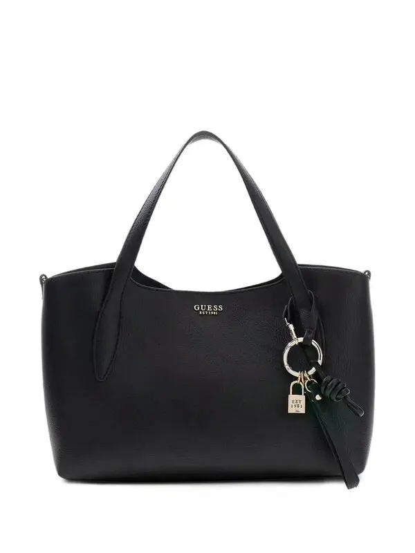 Guess Melody Grained-texture Tote Bag - Black