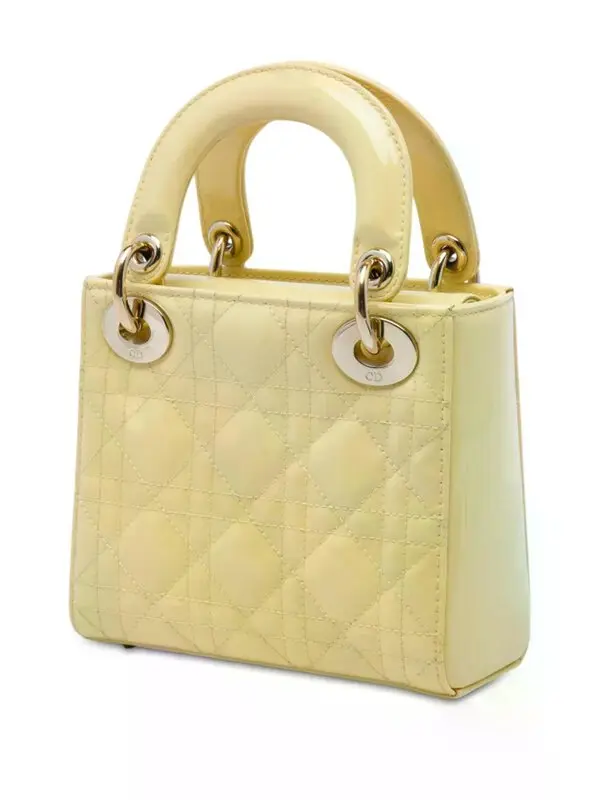 Dior Mini Patent Cannage Lady Satchel