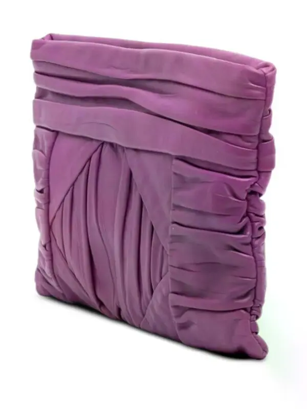 Prada 2010-2026 Pleated Nappa Clutch Bag