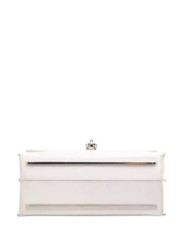 Balenciaga 2013 Calfskin Maillon Round Handle Bag M Handbag - White