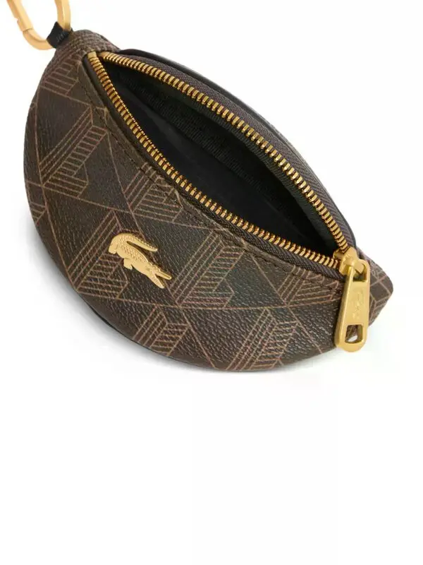 Lacoste Monogram-print Logo Plaque Coin Purse