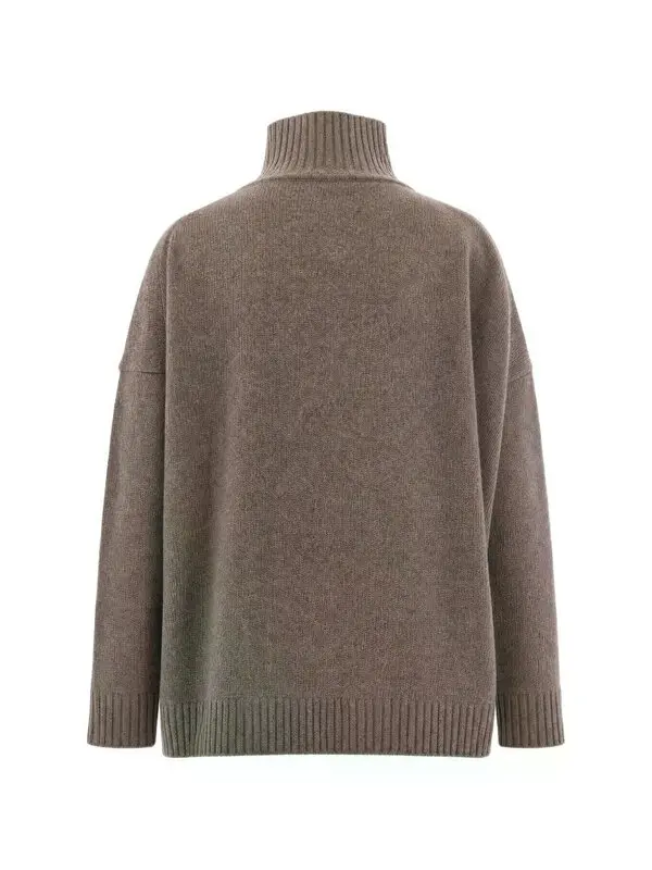 Max Mara Turtleneck Drop-shoulder Sweater - Brown