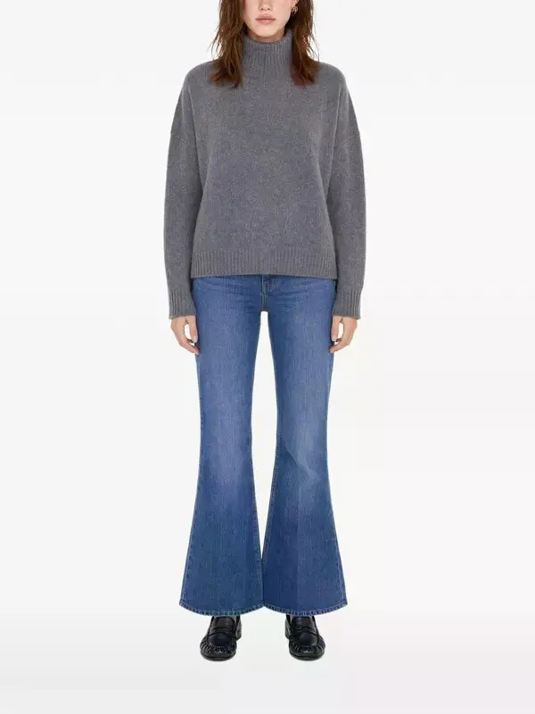 Max Mara Roll-neck Wool Sweater - Grey