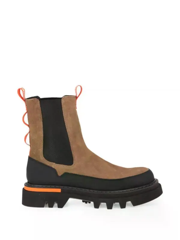 Woolrich X Todd Snyder Suede Panelled Boots - Black